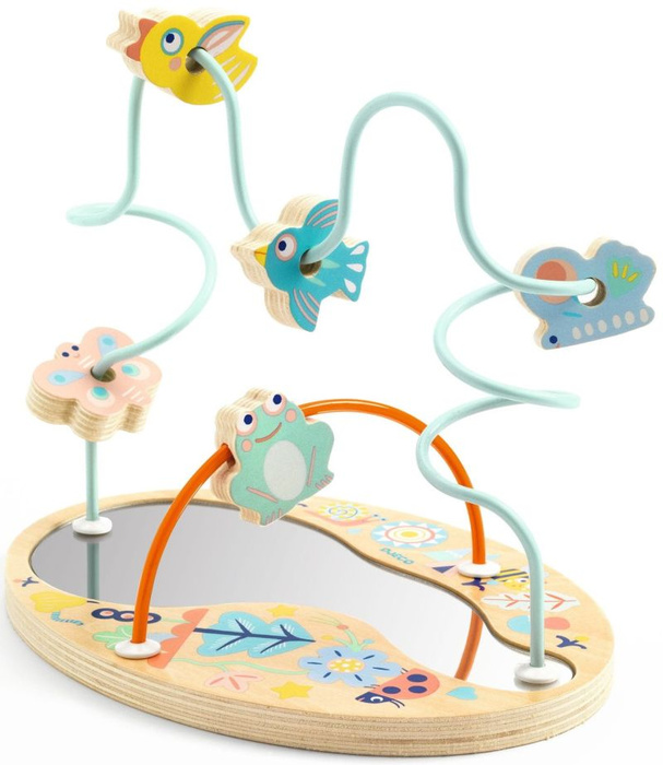 Pętla motoryczna dla dzieci z lusterkiem zabawka wczesnorozwojowa Baby ...