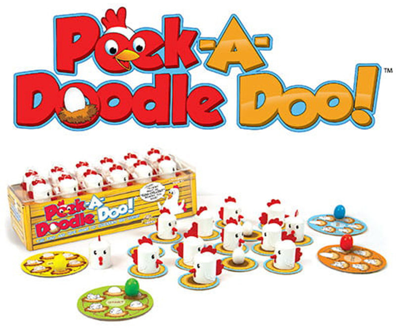 Gra memory ćwiczenie pamięci Kurnik Peek-A-Doodle Doo Fat Brain Toys ...