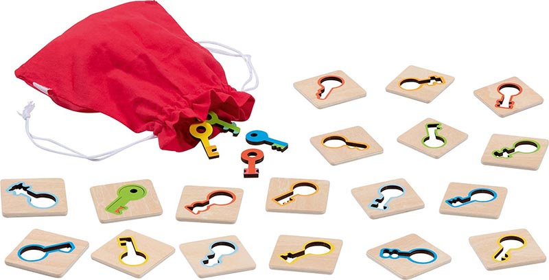 Memorki gra rozpoznawanie kształtów Klucze Goki | Hoplik.pl